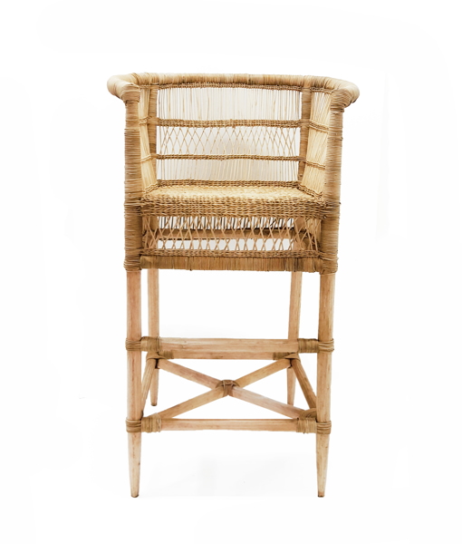 African Creative :: Malawi Rattan Bar Stool