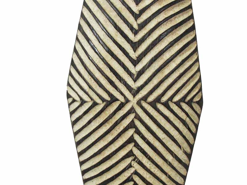 African Creative :: 60cm Carved Wood Shield - Oblong